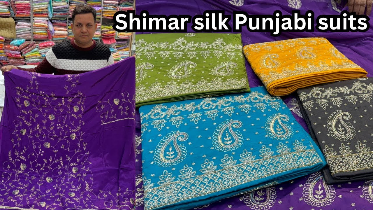 Shimar silk partywear suits sale | Wedding designes at cheap price ...