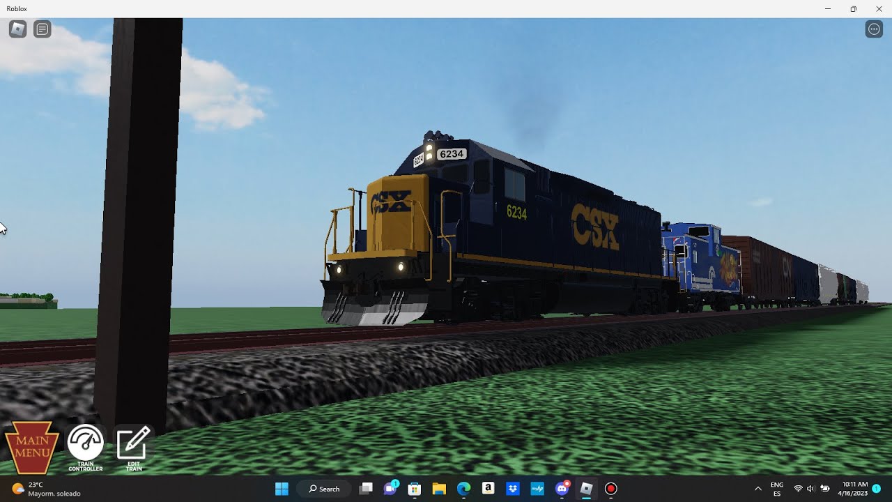 Roblox NEC ME-02 Single Loco Led by CSX GP38-2 - YouTube