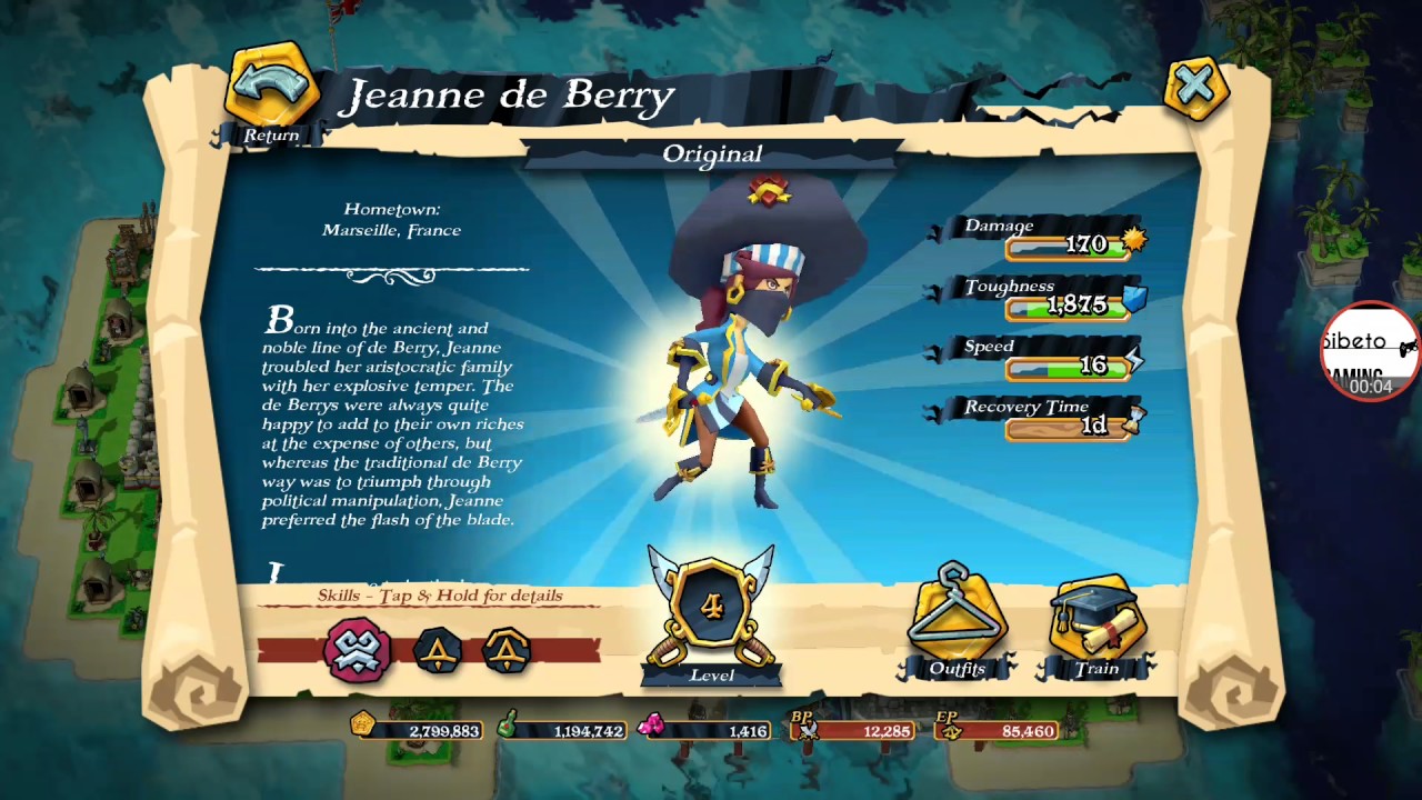 Plunder Pirates Jeanne De Berry Skill Details/Buffs - YouTube