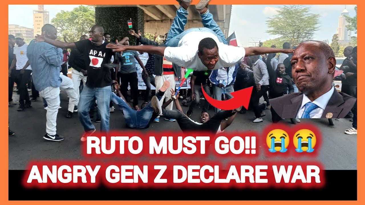 GEN Z Nairobi Pr0tests : Police Officers & Pr0testers Face Off in HEAVY ...