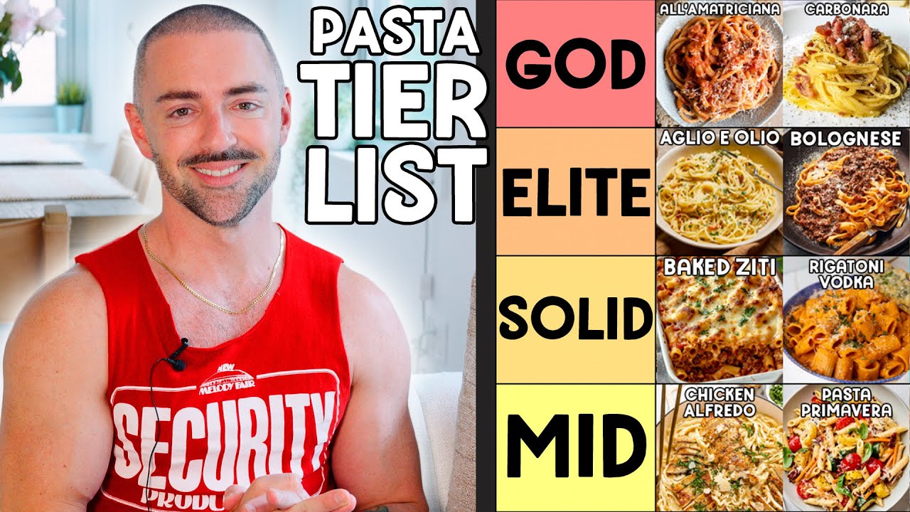 The Ultimate Pasta Tier List (ft. Matteo Lane) - YouTube