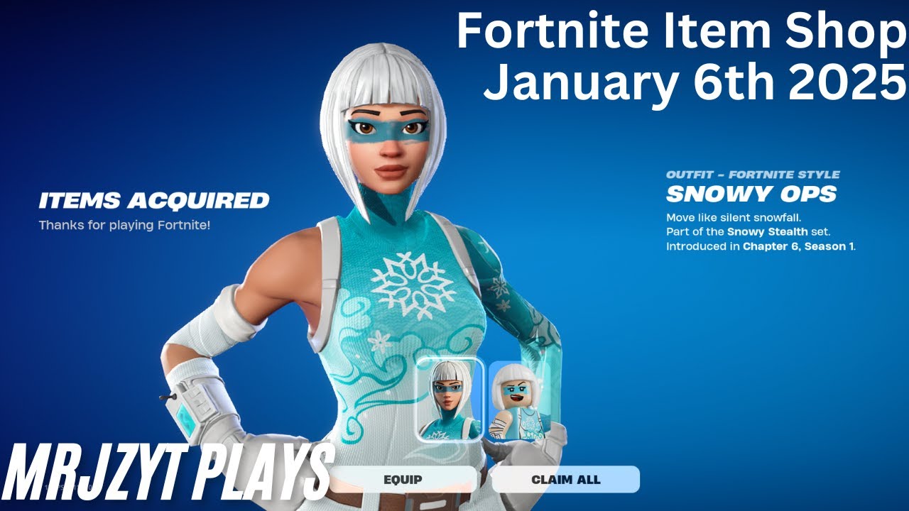 *NEW* SNOWY OPS SKIN & SHAQ IS BACK (Fortnite Item Shop) (January 6th ...