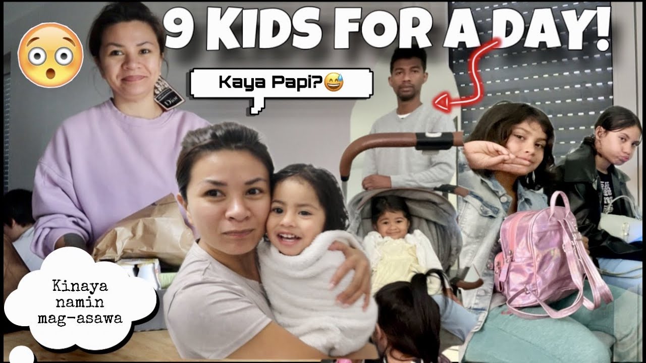 9 KIDS FOR A DAY! SHOCK SI PAPI! 😅 - YouTube