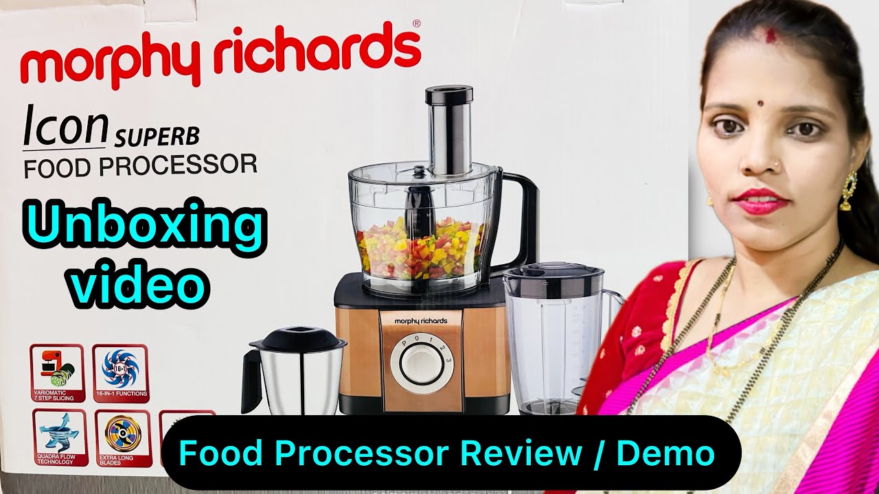 Morphy Richards Icon Food Processor Review | Unboxing / Installation ...