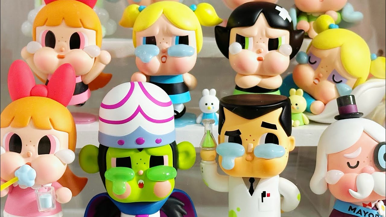 Blind box unboxing Crybaby x Powerpuff girls blind box case - YouTube