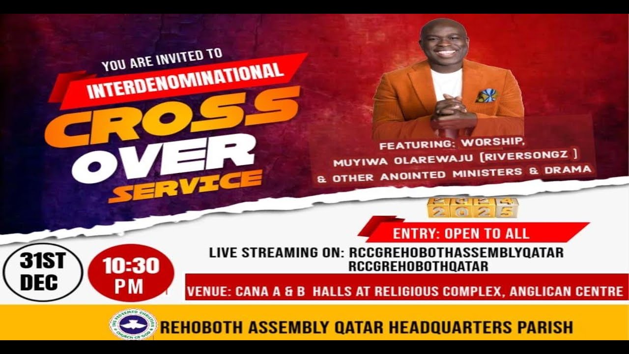 CROSS OVER SERVICE | 31ST DEC. 2024 | RCCG REHOBOTH ASSEMBLY HQ PARISH ...