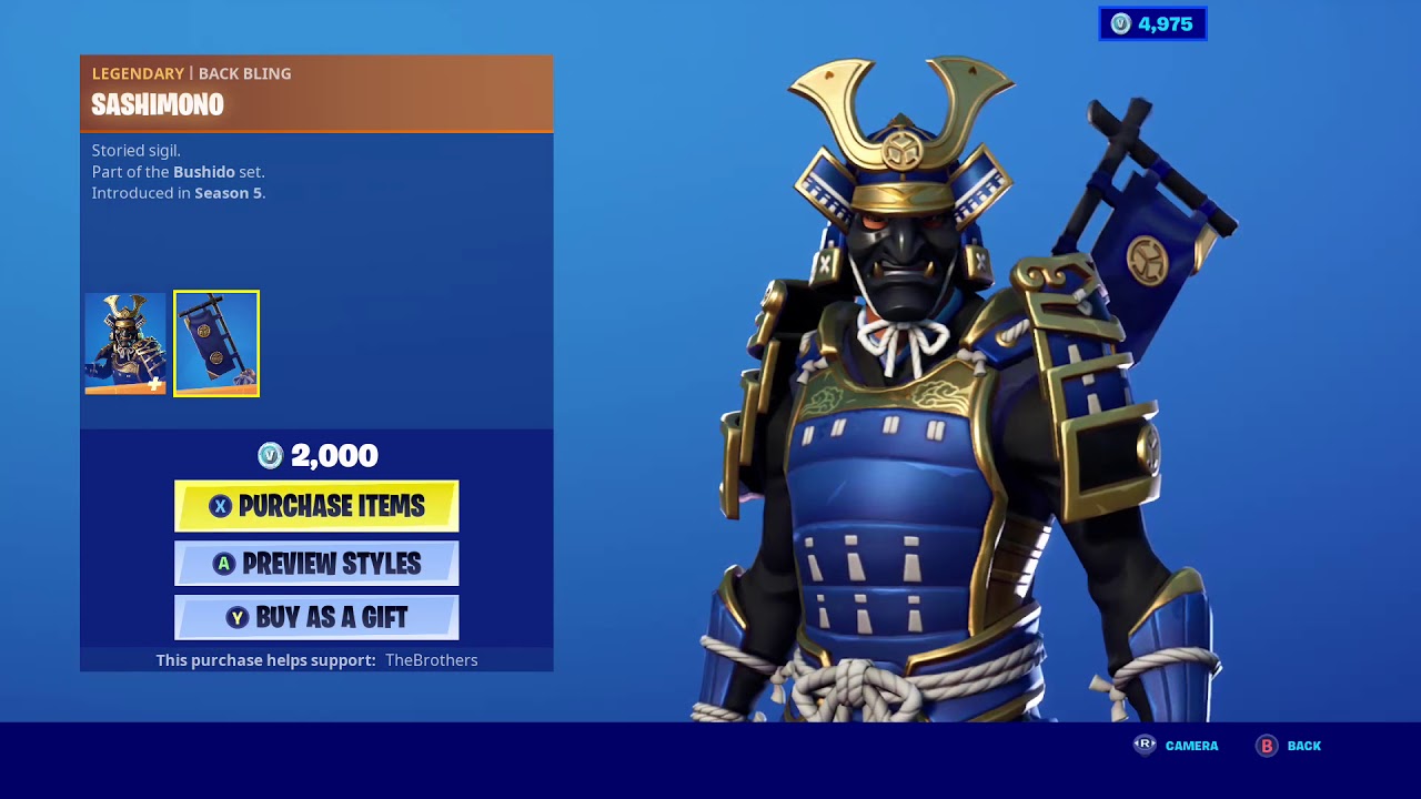*RARE* MUSHA SKIN BACK IN FORTNITE! (BUSHIDO SET) - YouTube