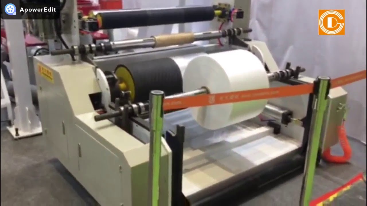 full automatic winder HDPE high speed blown film machine - YouTube