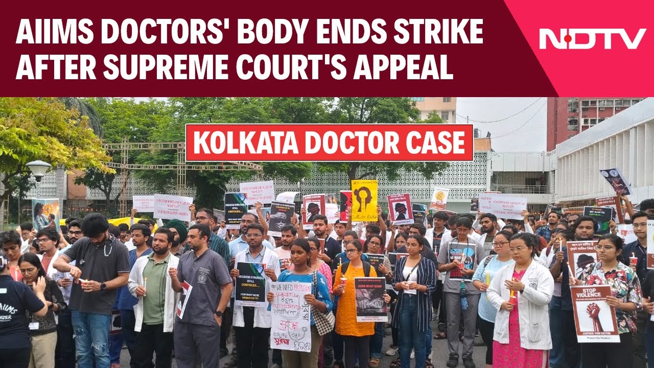 Kolkata Doctor Case | "Will Return To Work": AIIMS Doctors' Body After ...