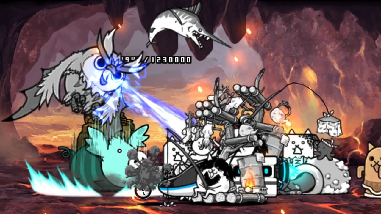 Battle Cats - Jinfore Volcano - Infernal Crater Area 14 - YouTube