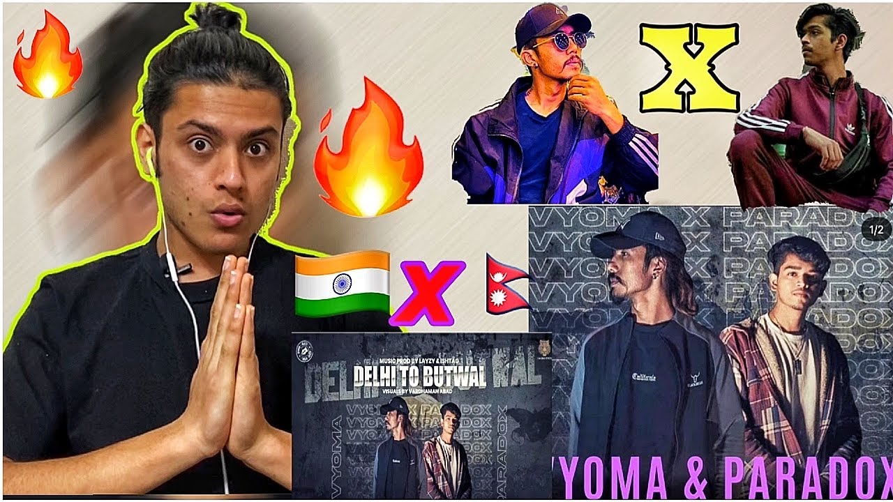 VYOMA WITH INDIAN RAPPER REACTION VIDEO 🔥|| DELHI TO BUTWAL VYOMA X ...