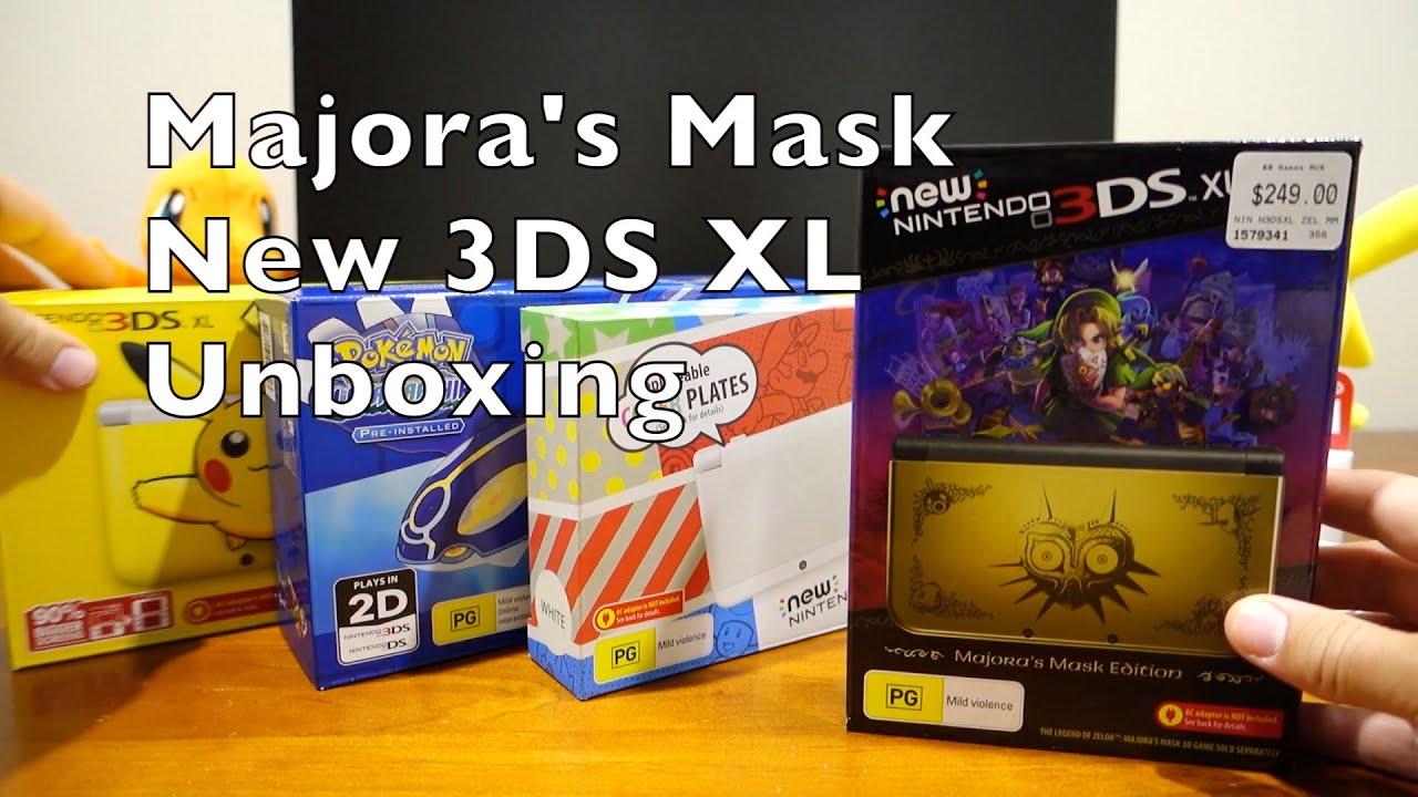 Majora's Mask New 3DS XL Unboxing and First Look - YouTube