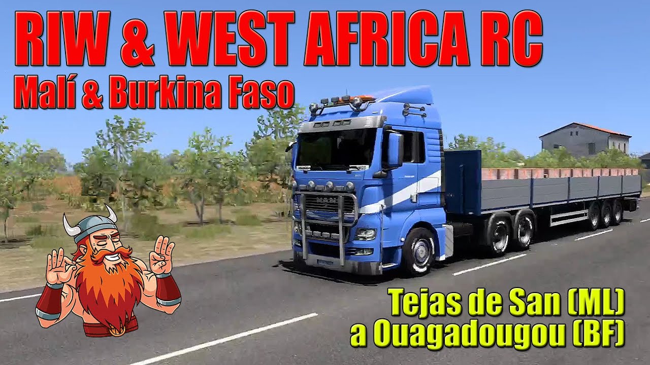 ETS2 1.50 | EXPLORANDO AFRICA - Tejas de Mali a Burkina Faso - YouTube