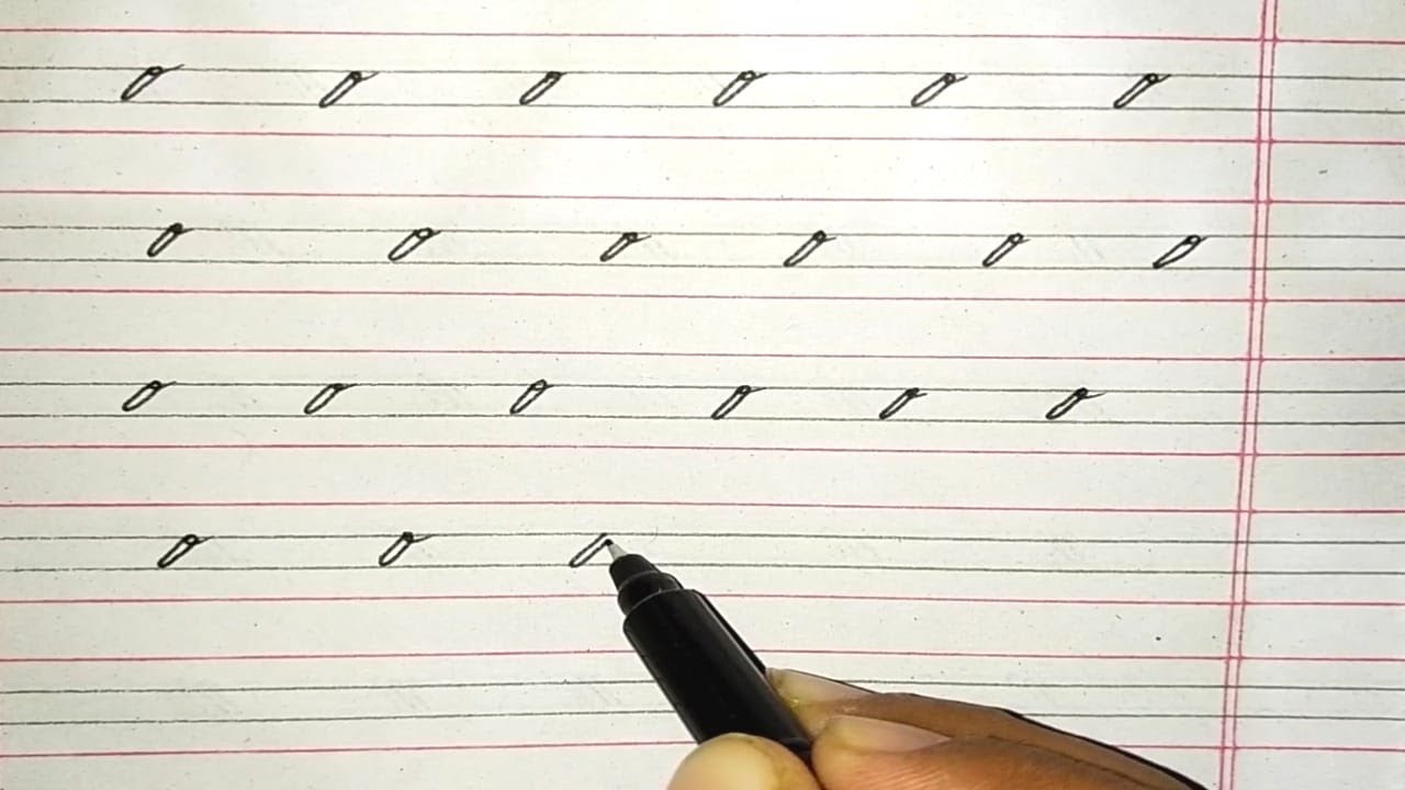 Learn to write cursive small o// stylish English - YouTube