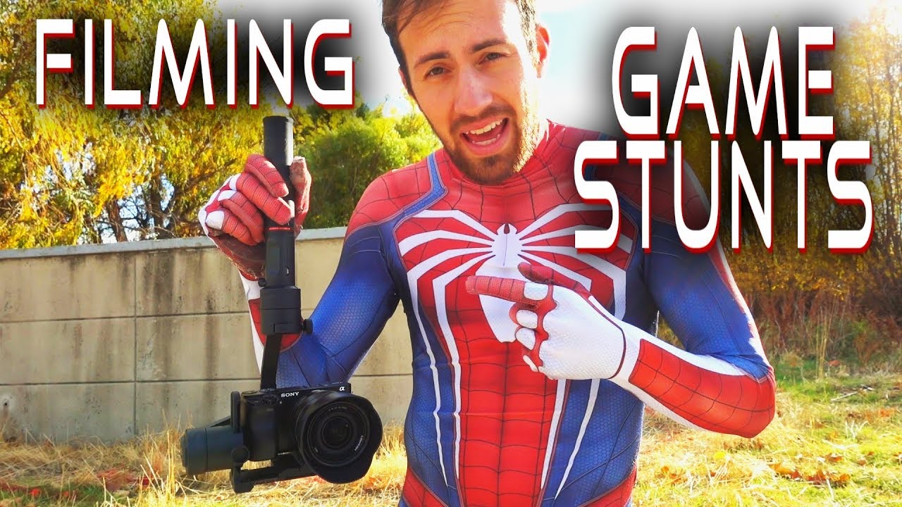 How To Film and Recreate Stunts From The Spider-Man Game - YouTube