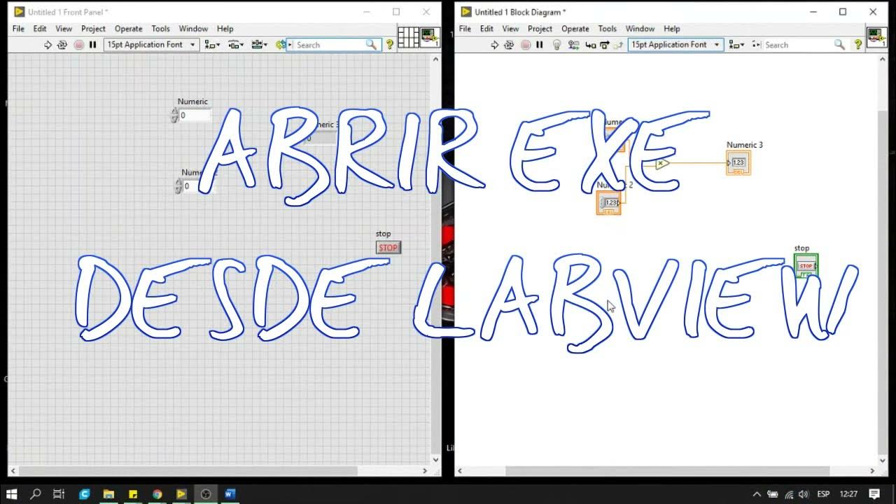 Abrir un Archivo Ejecutable (EXE) con Labview - YouTube