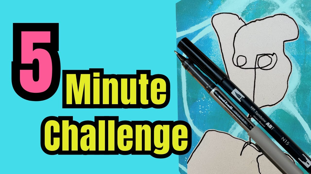 5-Minute Creativity Boost: Blind Contour Drawing Challenge - YouTube