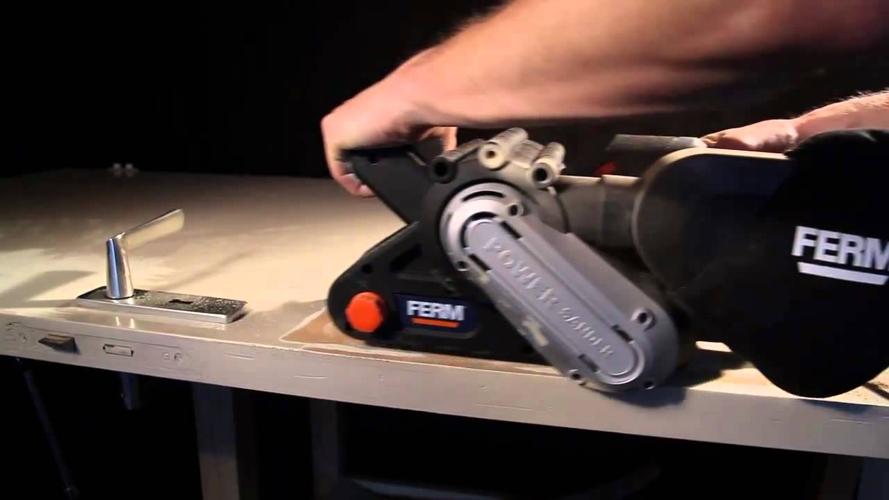 FERM Bandschuurmachine BSM1021 | mystore. - YouTube