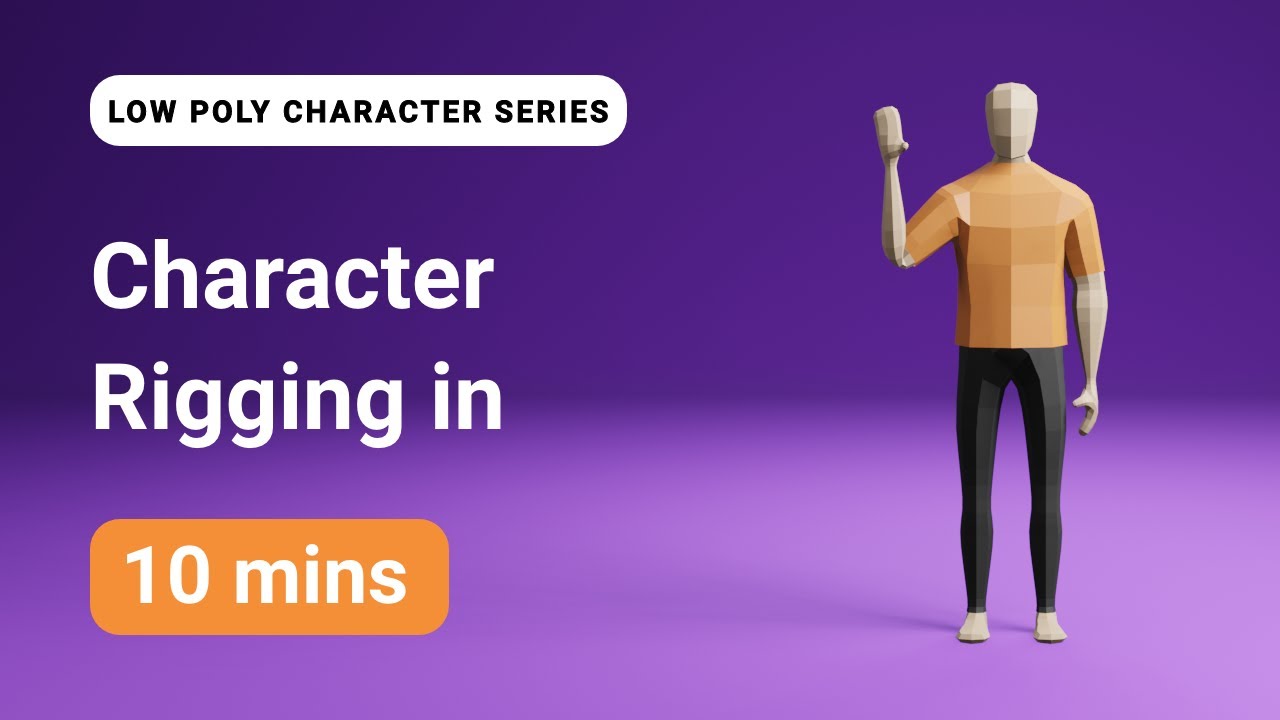 Character rigging blender | Part - 4 | 3D modeling process in Blender 2 ...