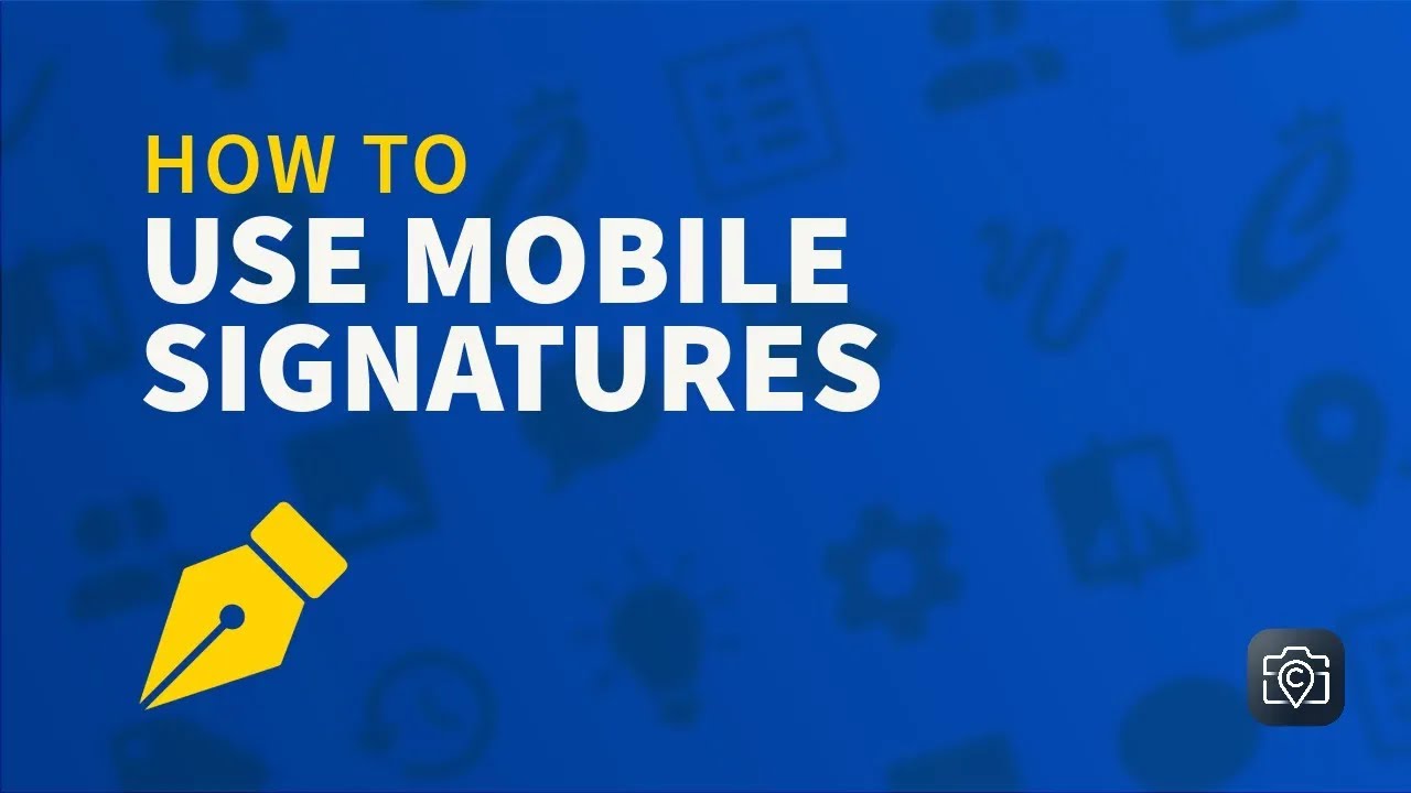 How to Use Mobile Signatures - YouTube