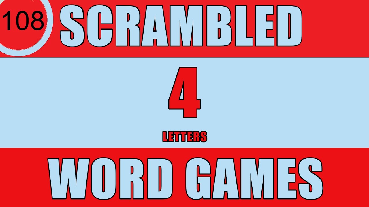 Scrambled Word Games-108 |Guess the Word Games |Can you guess all ...