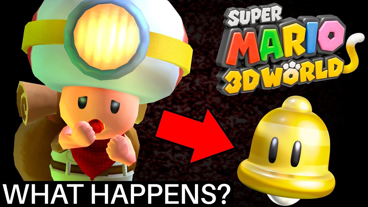 Collecting Power-ups as Captain Toad Breaks Super Mario 3D World - YouTube