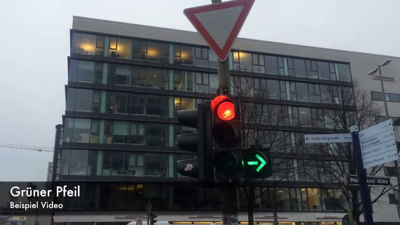 Grüner Pfeil Ampel Video - YouTube