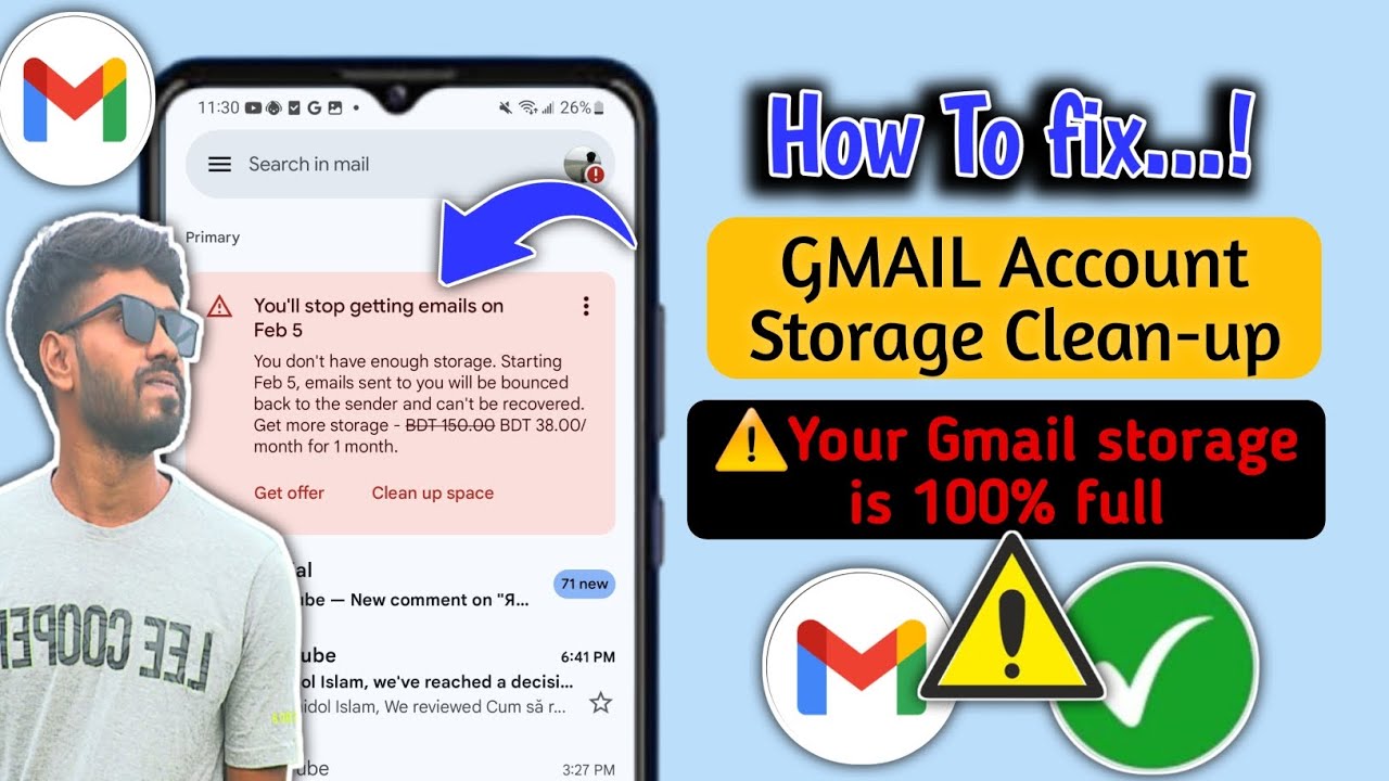 Fix Gmail Account Storage is Full You Might Not be Able to Send or ...