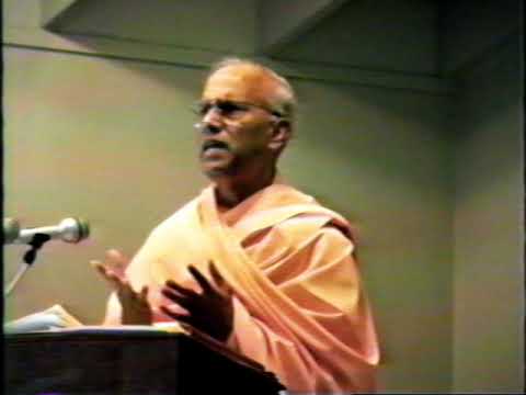 Swami Chetanananda Gives a Lecture at the Sacramento Vedanta Temple on ...