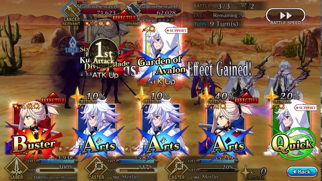 Fate/Grand Order Miyamoto Musashi NP Animation Update - YouTube