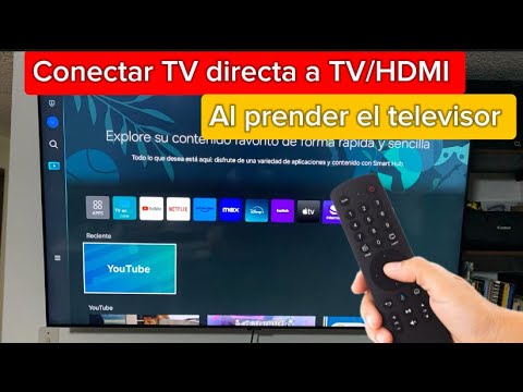 Como configurar Televisor samsung para que inicie directamente la Tv/HDMI en la pantalla Principal