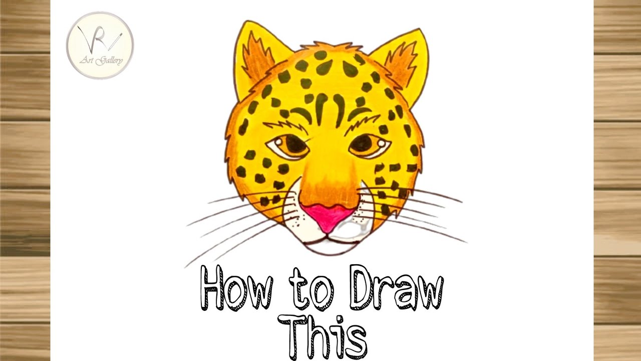 How to draw Panther face drawing step by step || panther face drawing ...