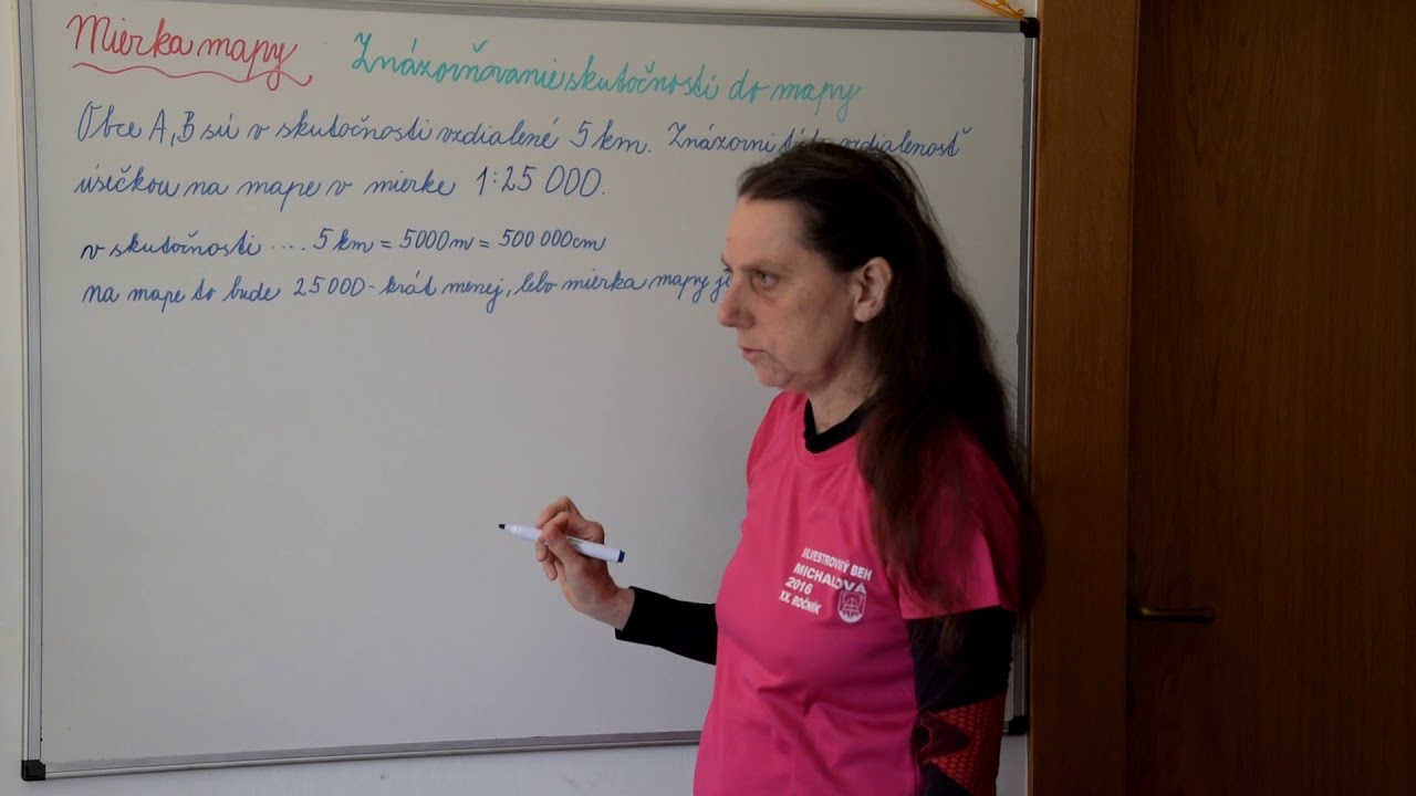 Matematika 7 - Mierka mapy 3 - YouTube