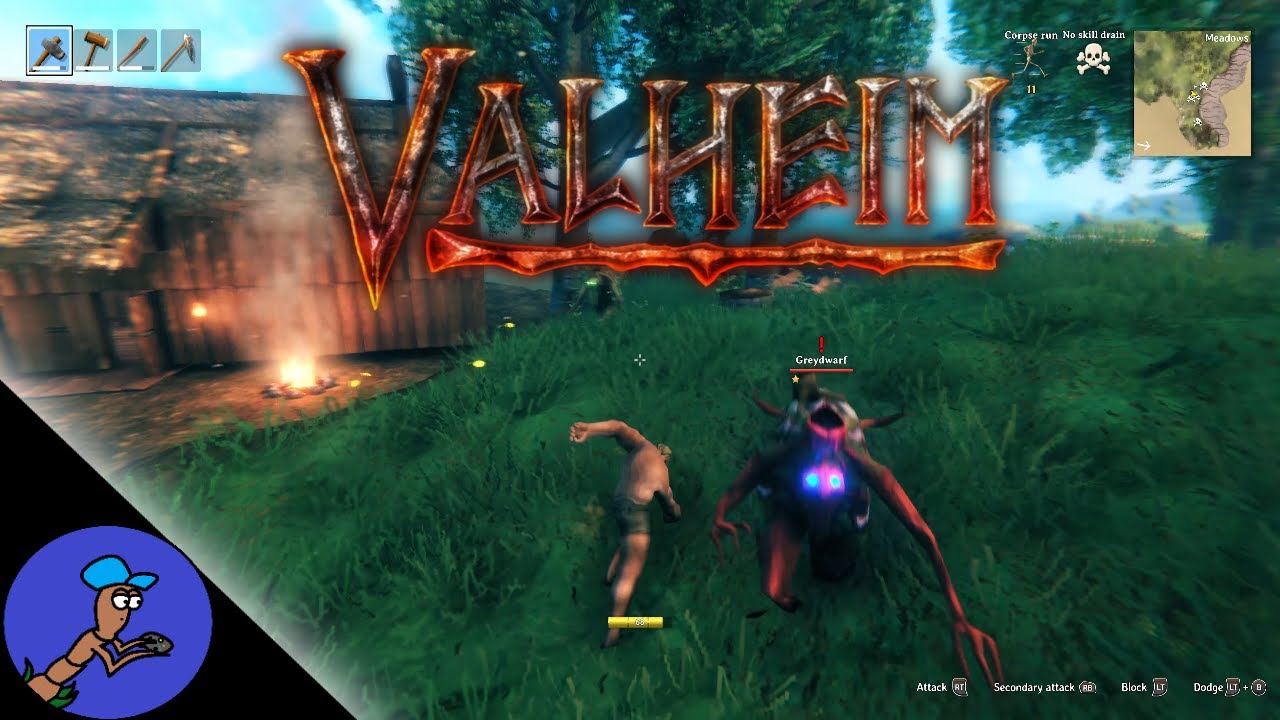 Valheim Adventures Fighting Off Forest Threats - YouTube