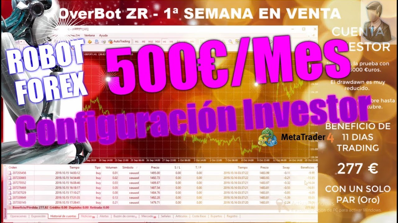 Robot Forex 📈 Over Bot ZR 📈 Beneficios 500€\Mensuales - Configuración ...