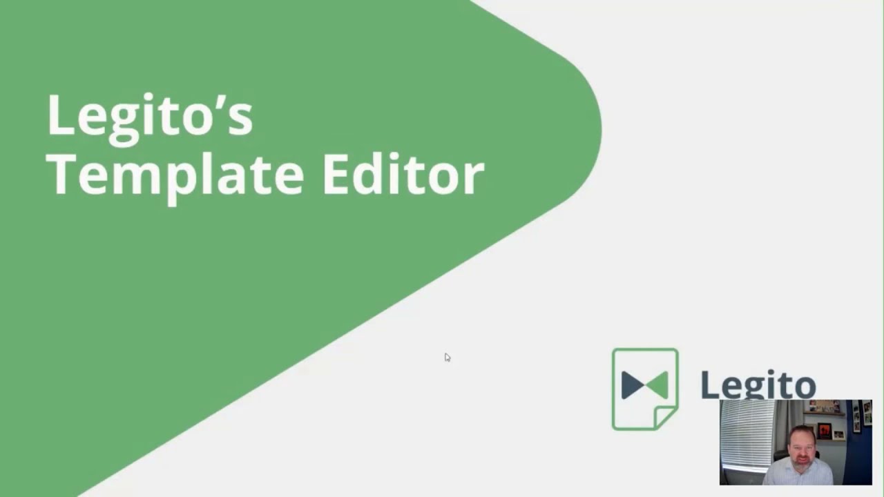 Legito Webinar on Document Automation and Legito Template Editor - YouTube