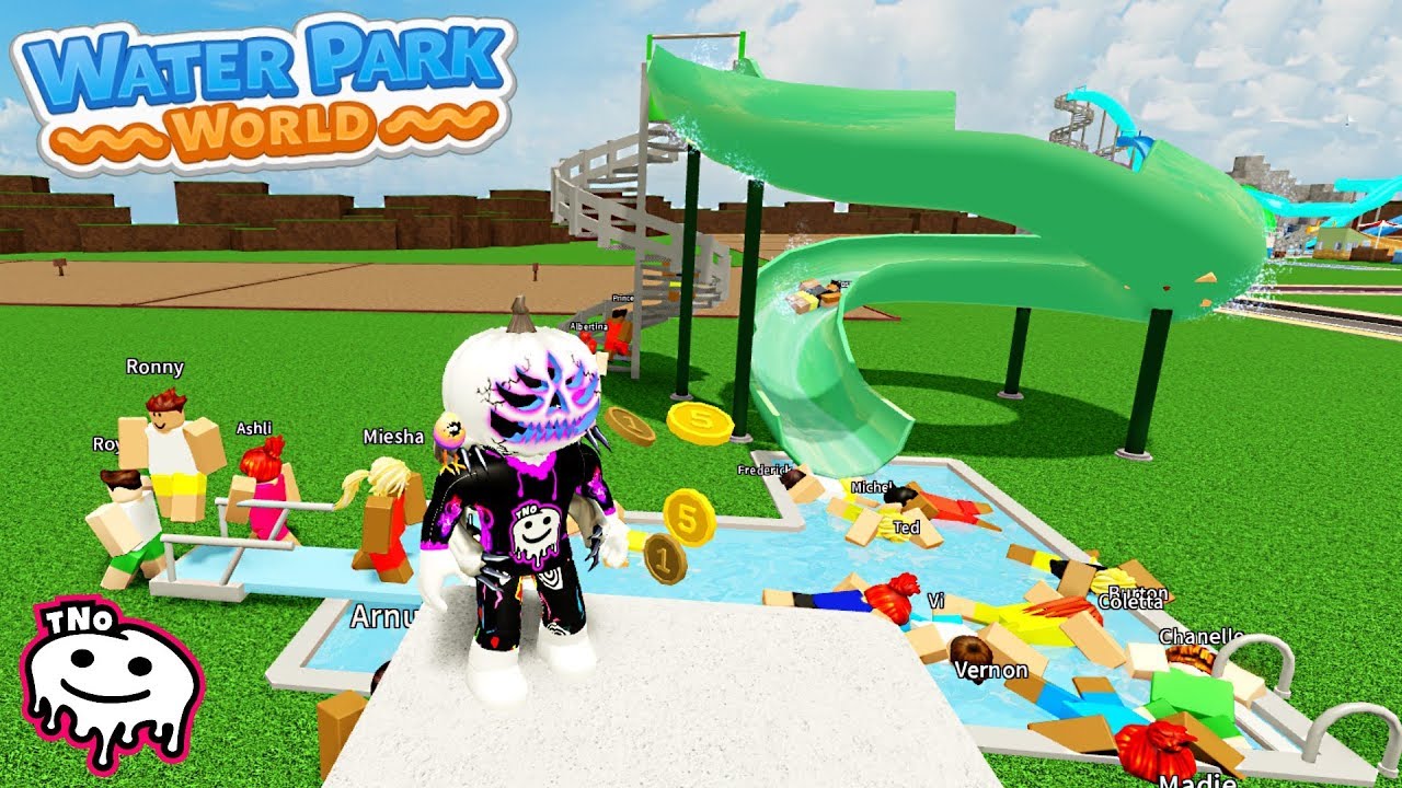 MŮJ VODNÍ SVĚT S TOBOGÁNEM | Water Park World | tNo Roblox - YouTube