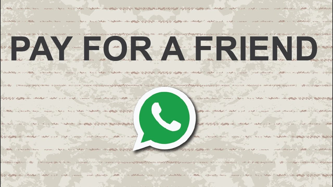 How to pay for a friend on Whatsapp - 2015 - YouTube