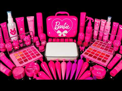 PINK CLOUD SLIME SHOWDOWN🎀 30 Minutes Mixing Makeup and Glitter into Clear Slime | Tana Slime ASMR