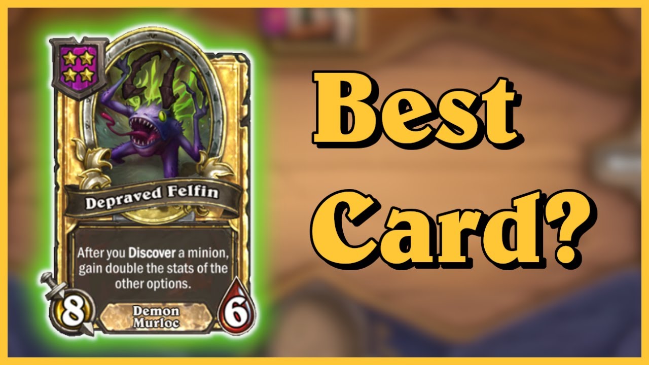 Hearthstone Battlegrounds: Felfin is Love, Felfin is Life - YouTube