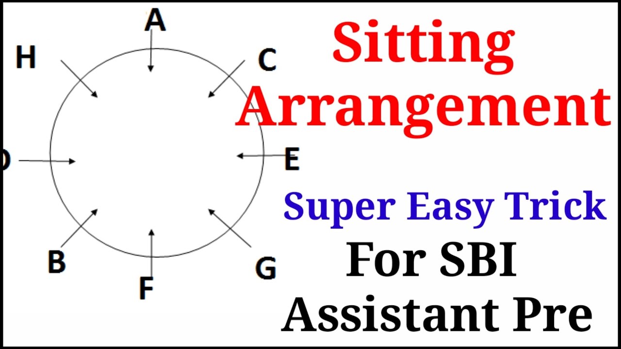 circular sitting arrangement for sbi pre exams - YouTube