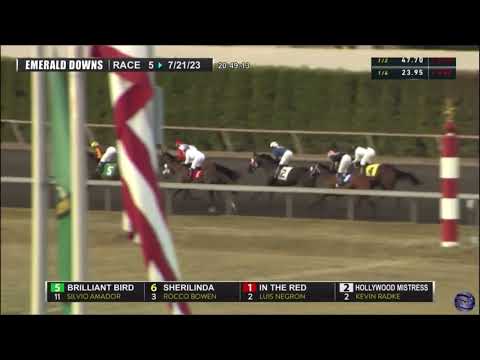 Hollywood Mistress wins the 7/21/23 Feature
