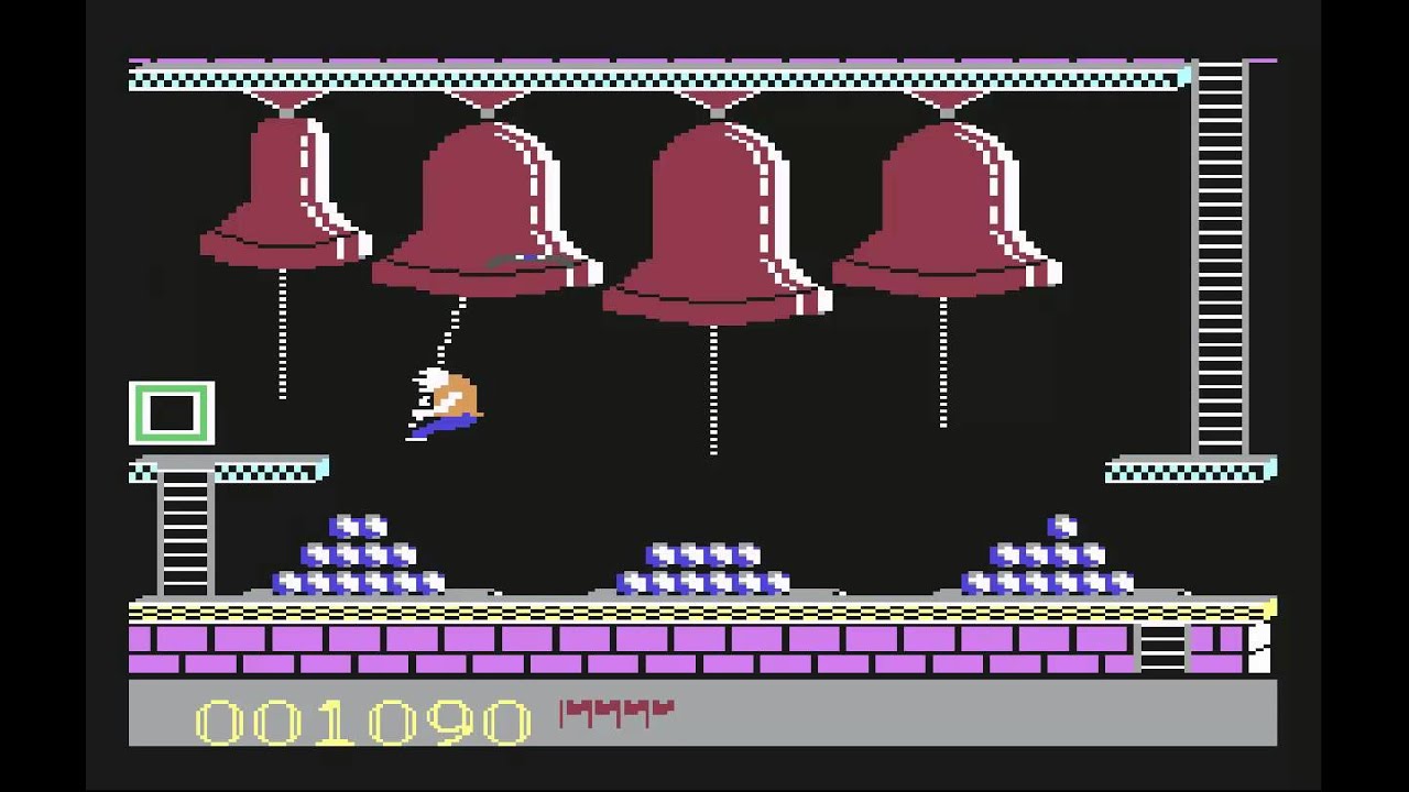 Game of the day 1665 Quasimodo (クァーシモードー) 1984 Synapse Software - YouTube