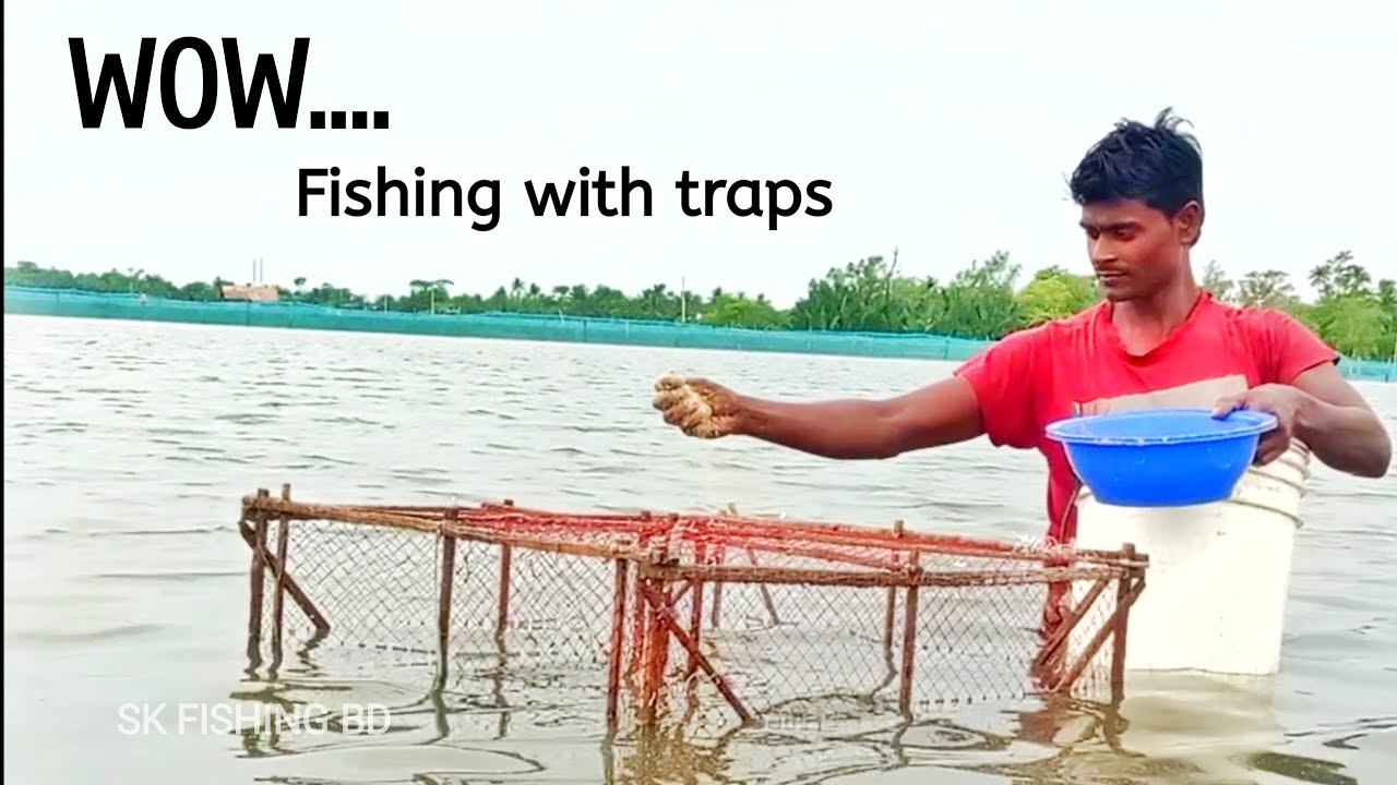 Wow..... Fishing with trapa | Amazing Easy Fish Trap | Unique Easy Fish ...