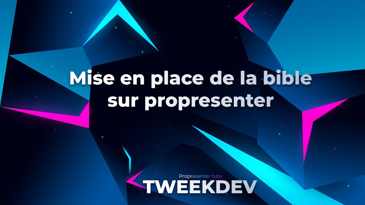 Mise en place de la bible dans propresenter 7 - YouTube