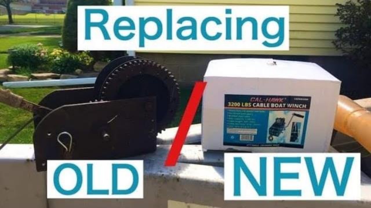 Trailer Winch Replacement - YouTube