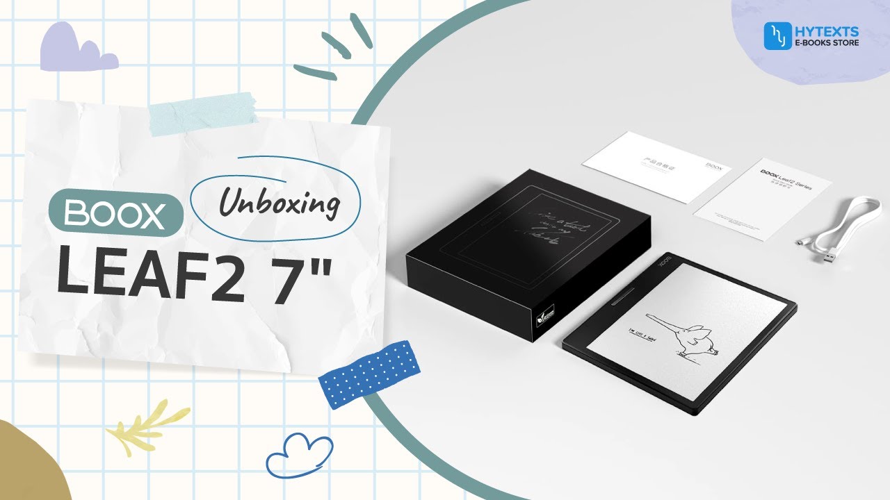 Unboxing : BOOX LEAF2 7" สีดำ รองรับ SD card ได้สูงสุด 512GB ลง APP ...