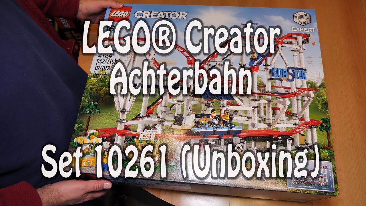 Unboxing: LEGO Achterbahn (Set 10261 Creator Expert: Roller Coaster ...