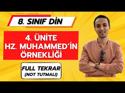 HZ. MUHAMMED'İN ÖRNEKLİĞİ (4. ÜNİTE FULL TEKRAR) | 8. SINIF DİN KÜLTÜRÜ 2024 LGS