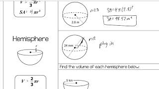 Volume Of Sphere Worksheet Volume Of A Sphere Calculator